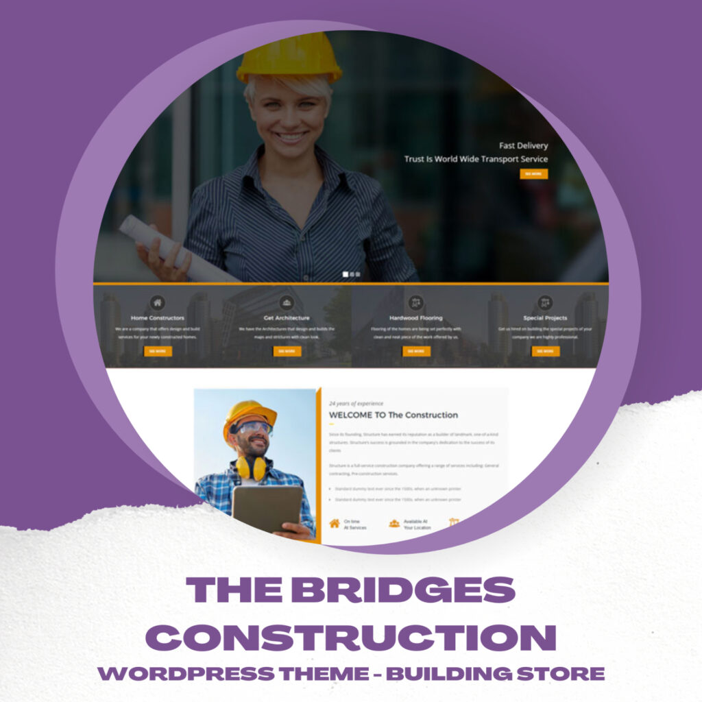The Bridges Construction WordPress Theme - Building Store – MasterBundles