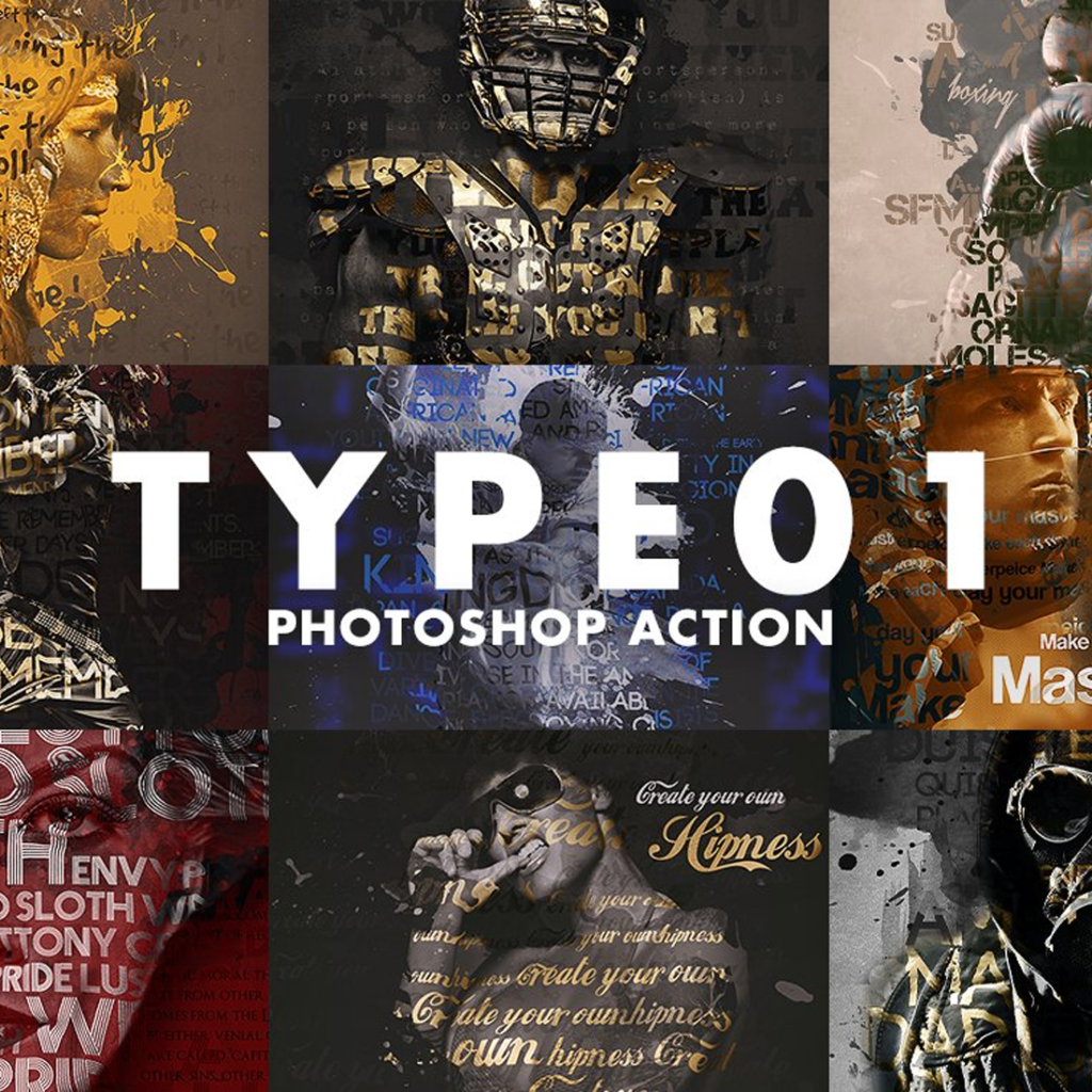 Type01 Photoshop Action – MasterBundles