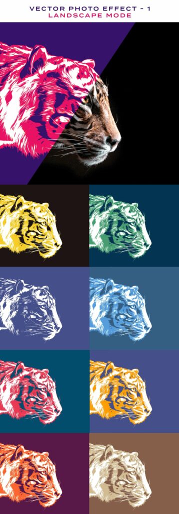 Vector Illustration Photo Effect – MasterBundles