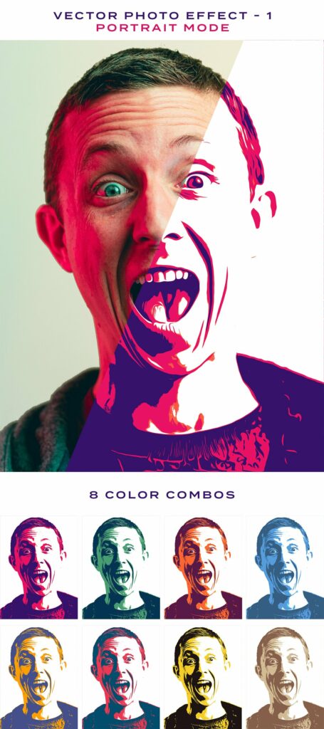 Vector Illustration Photo Effect – MasterBundles