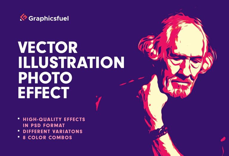 Vector Illustration Photo Effect – MasterBundles