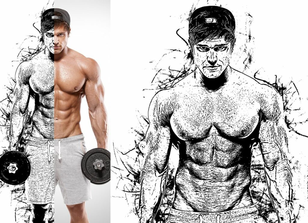 Vector Tracing Photoshop Action – MasterBundles