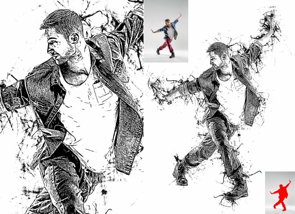 Vector Tracing Photoshop Action – MasterBundles