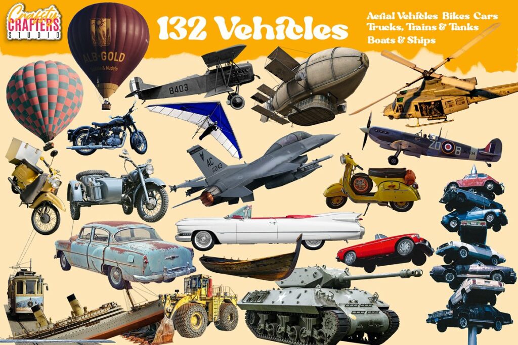 Vintage Collage Kit 2837+ Elements – MasterBundles