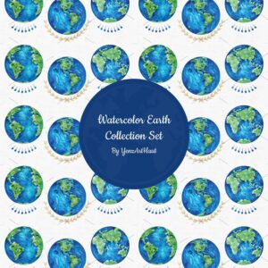 Watercolor Earth Collection Set – MasterBundles