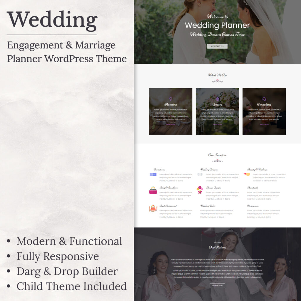 Lovus - Wedding Planner WordPress Theme – MasterBundles