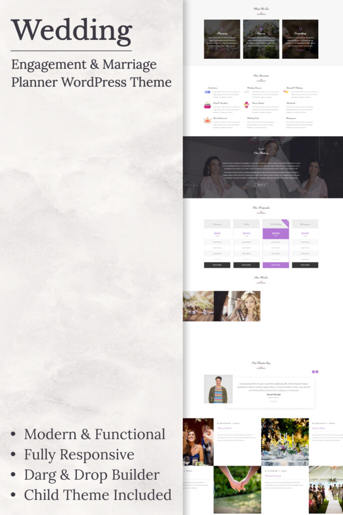 Lovus - Wedding Planner WordPress Theme – MasterBundles