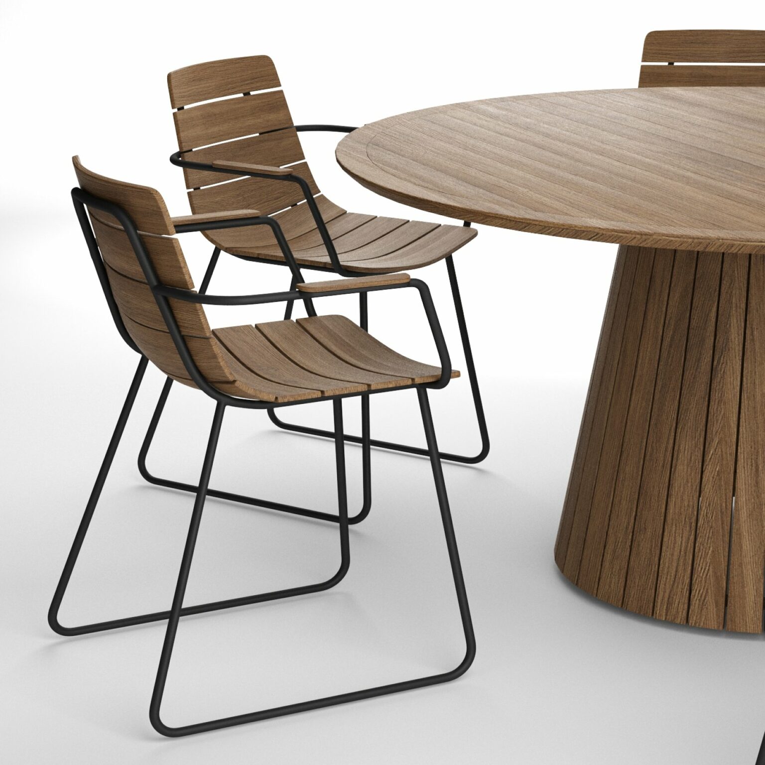 Outdoor Whirl Round Table With Glost – MasterBundles