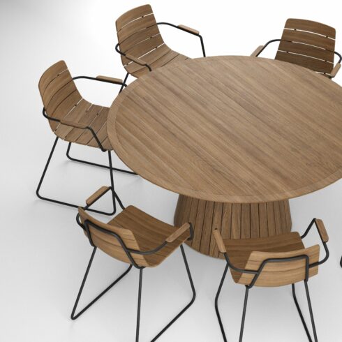 Outdoor Whirl Round Table With Glost – MasterBundles