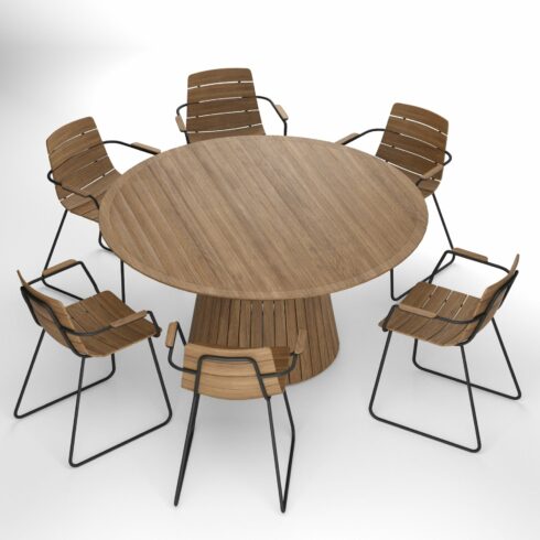 Outdoor Whirl Round Table With Glost – MasterBundles