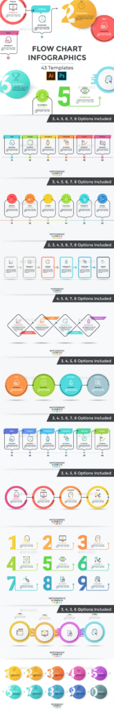 Set Of Flow Chart Infographics – MasterBundles