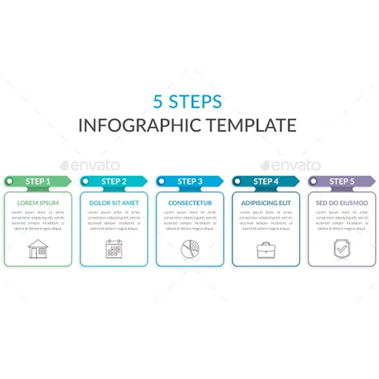 5 Steps - Infographic Template – MasterBundles