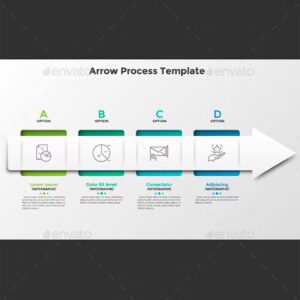 Arrow Process Infographic Template – MasterBundles