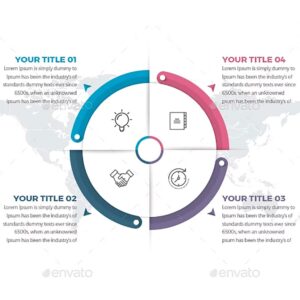 Business Circle Infographics with 04 Steps – MasterBundles