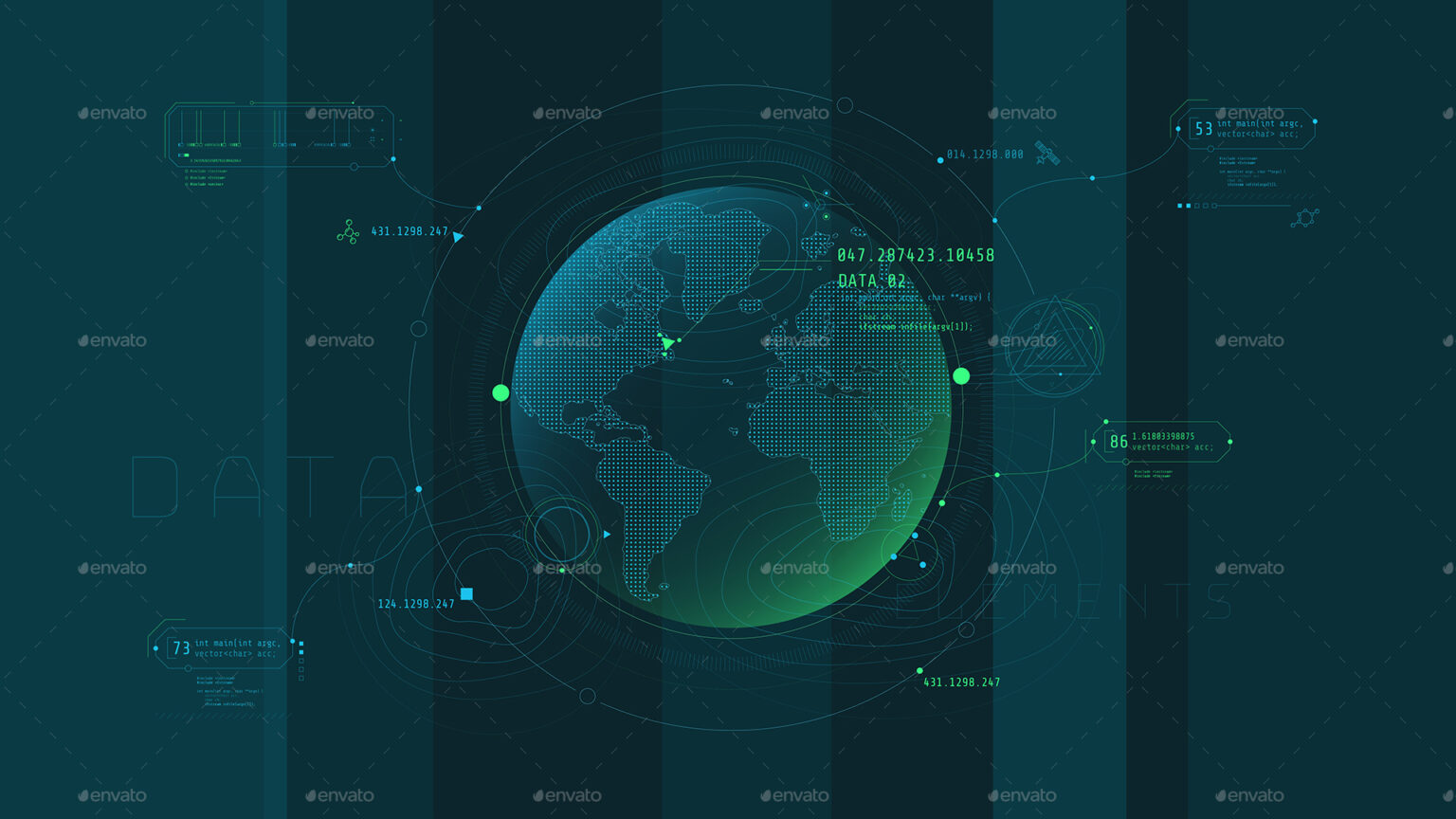 HUD Pro Infographic Elements – MasterBundles