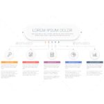 Infographic Template with Five Steps – MasterBundles