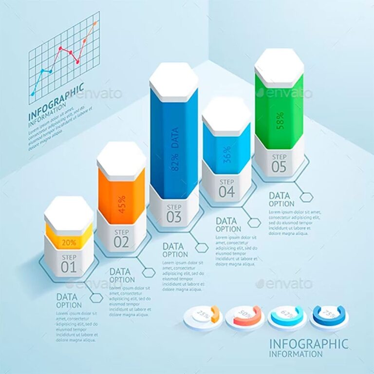 Modern Business Infographics Design Template – MasterBundles