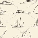 Set of Hand Drawn Boats – MasterBundles