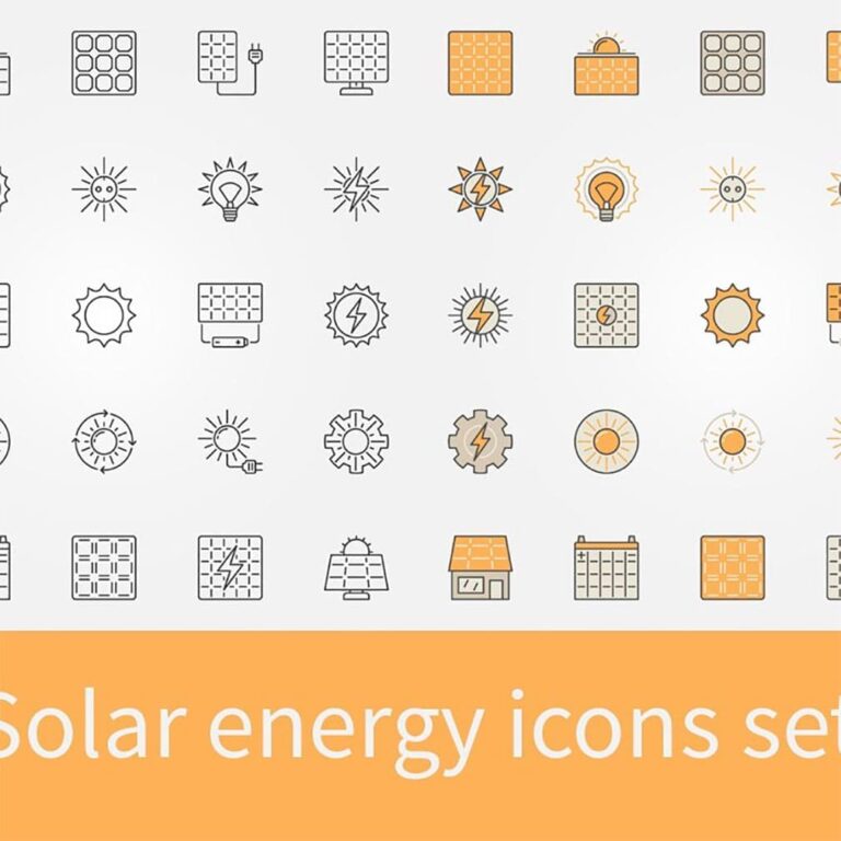 Solar Energy Icons Set – MasterBundles