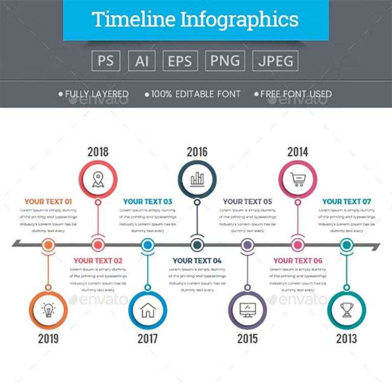 Timeline Infographics – MasterBundles