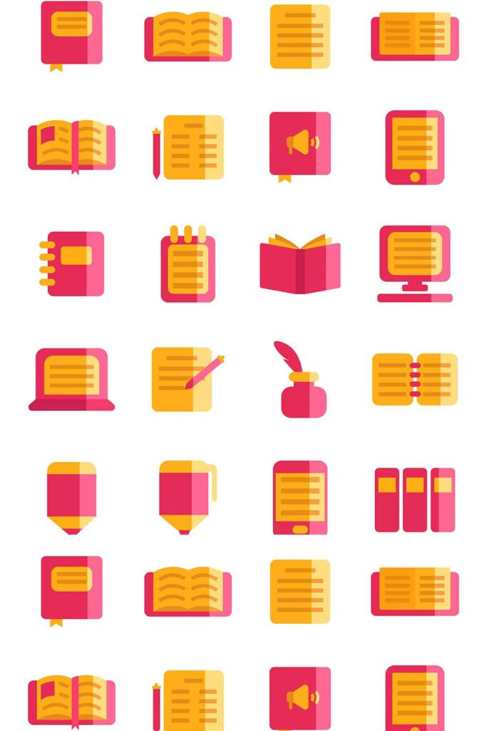 20 Literature Icons Set – MasterBundles