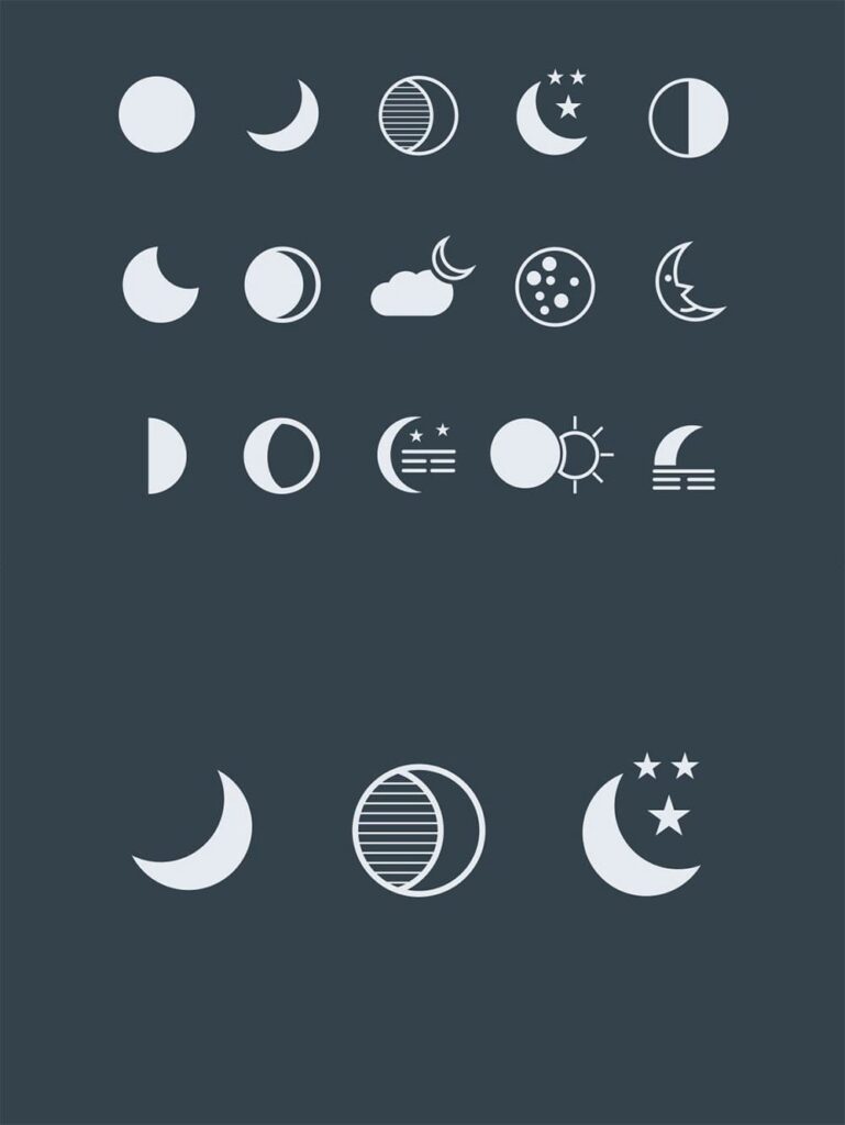 15 Moon Icons – MasterBundles