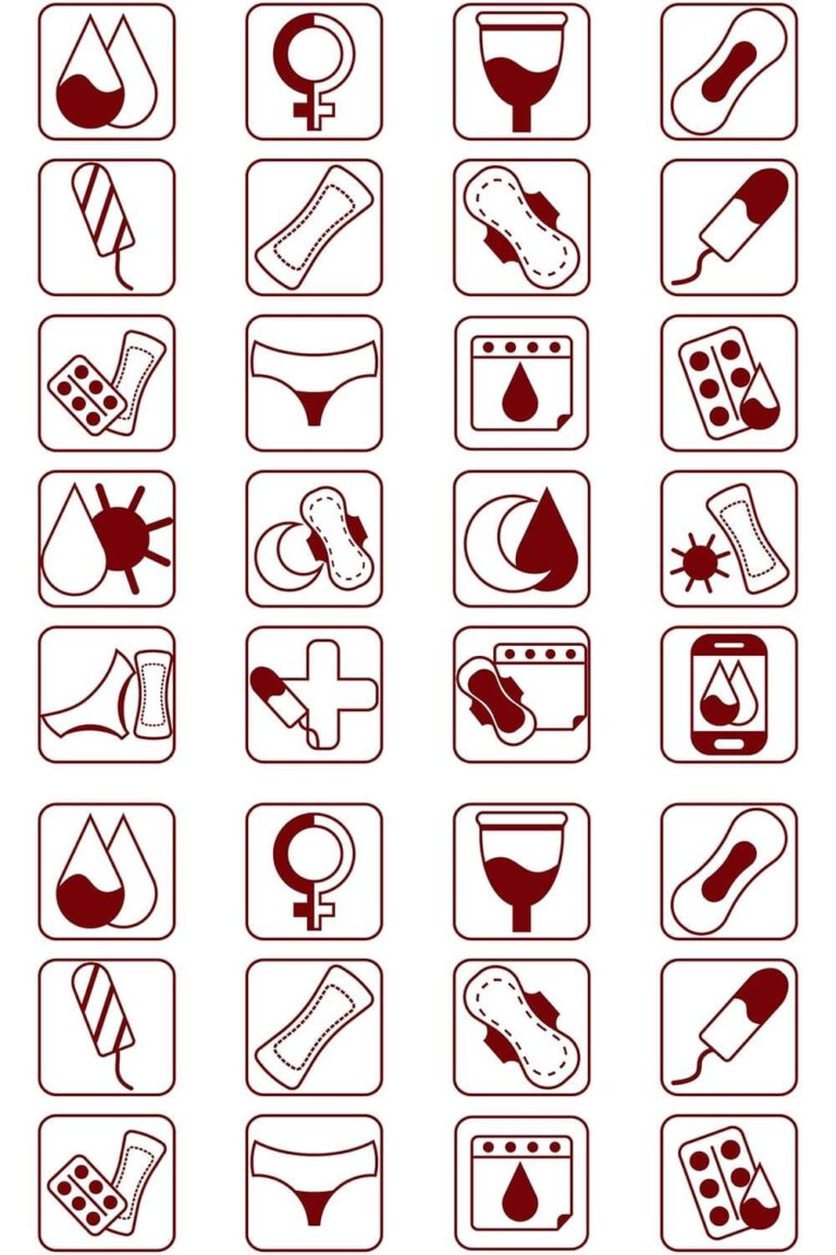 20 Menstruation Icons Set – MasterBundles