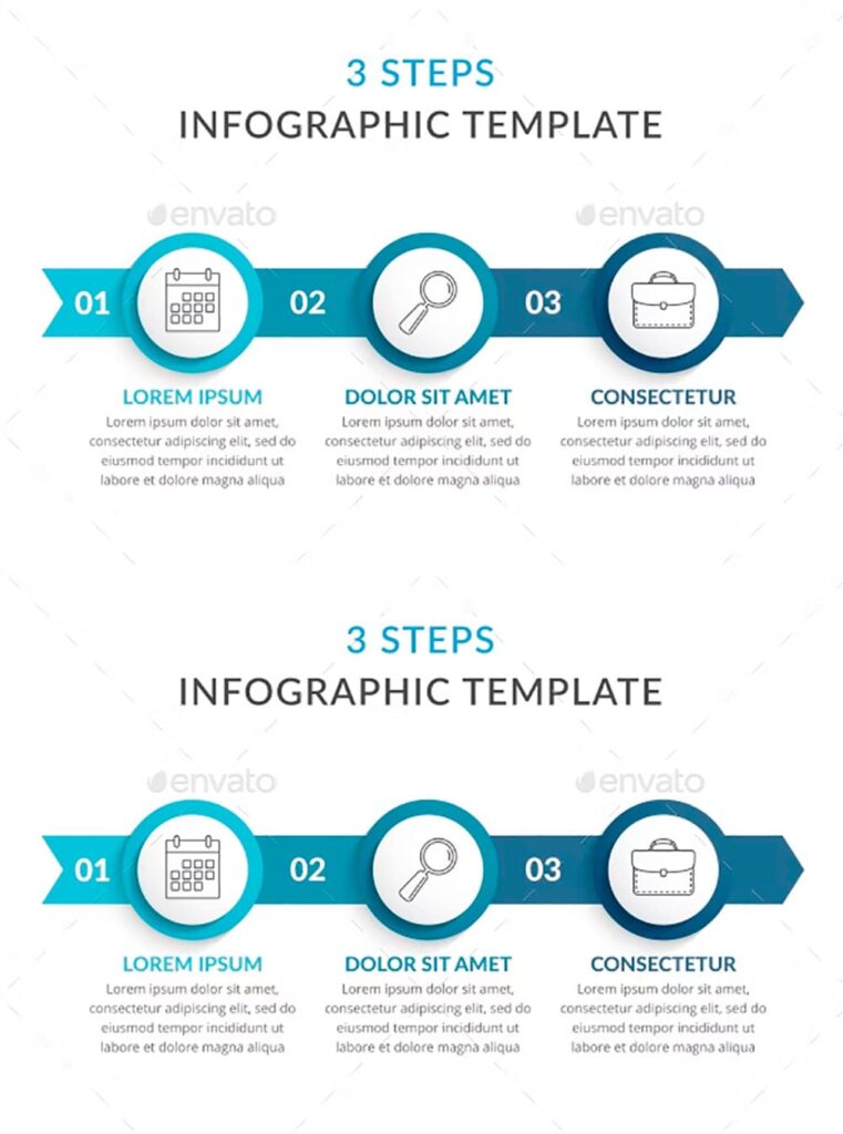3 Steps - Infographic Template – MasterBundles