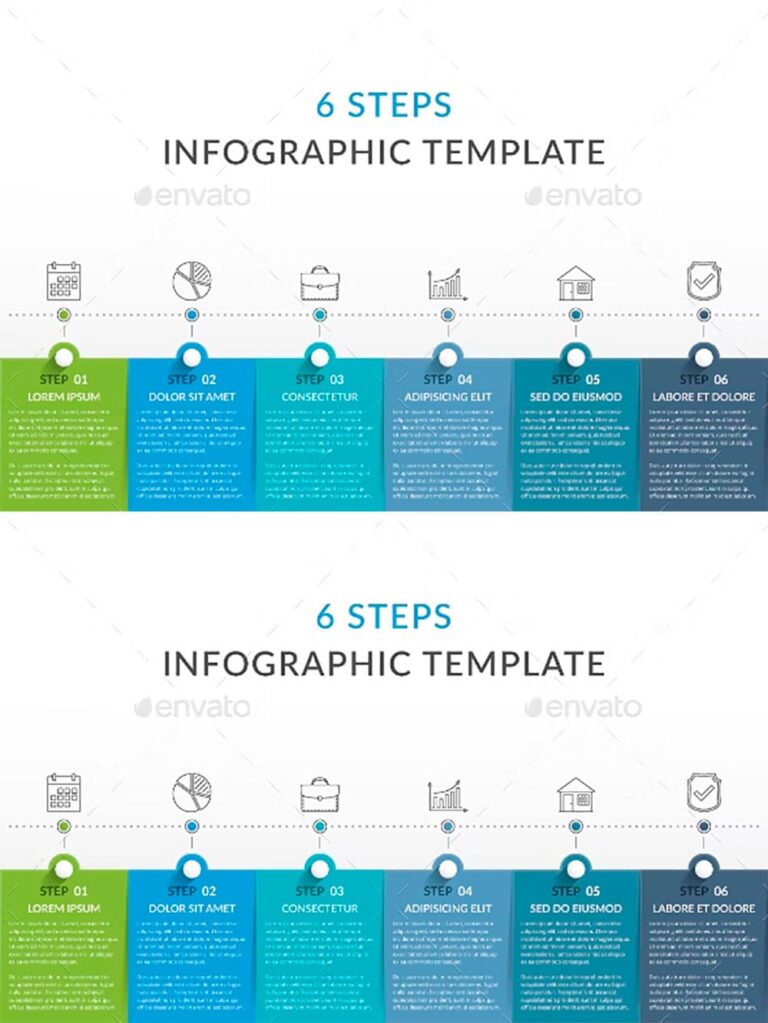 6 Steps - Infographic Template – MasterBundles
