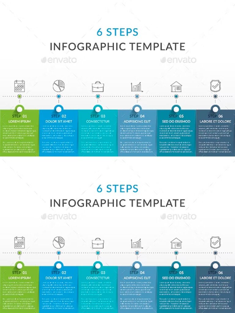 6 Steps - Infographic Template – MasterBundles