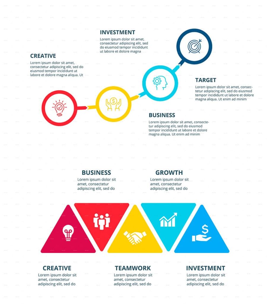 Abstract Infographics Set 04 – MasterBundles