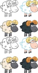 Angry Goat Sheep Collection – MasterBundles