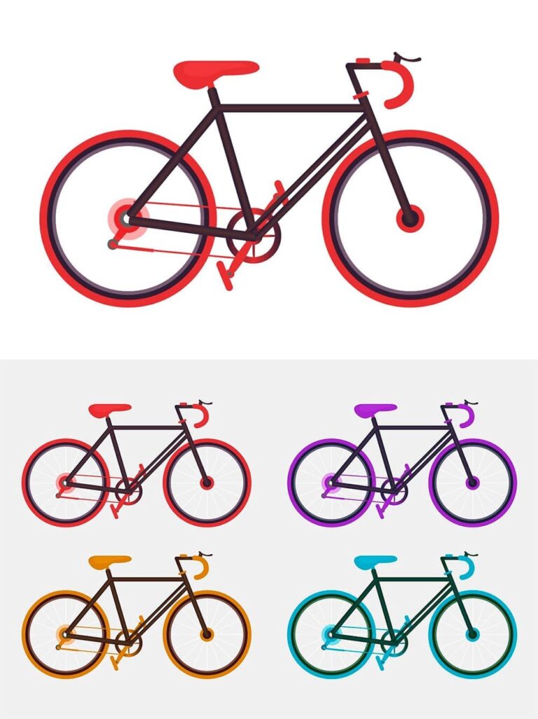 Bicycle Set Vector – MasterBundles