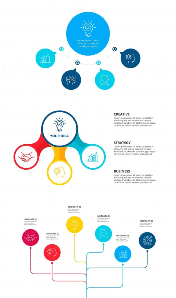 Flowchart Infographics Set 03 – MasterBundles