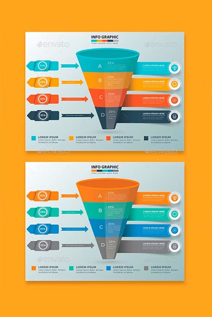 Funnel Infographic Design – MasterBundles