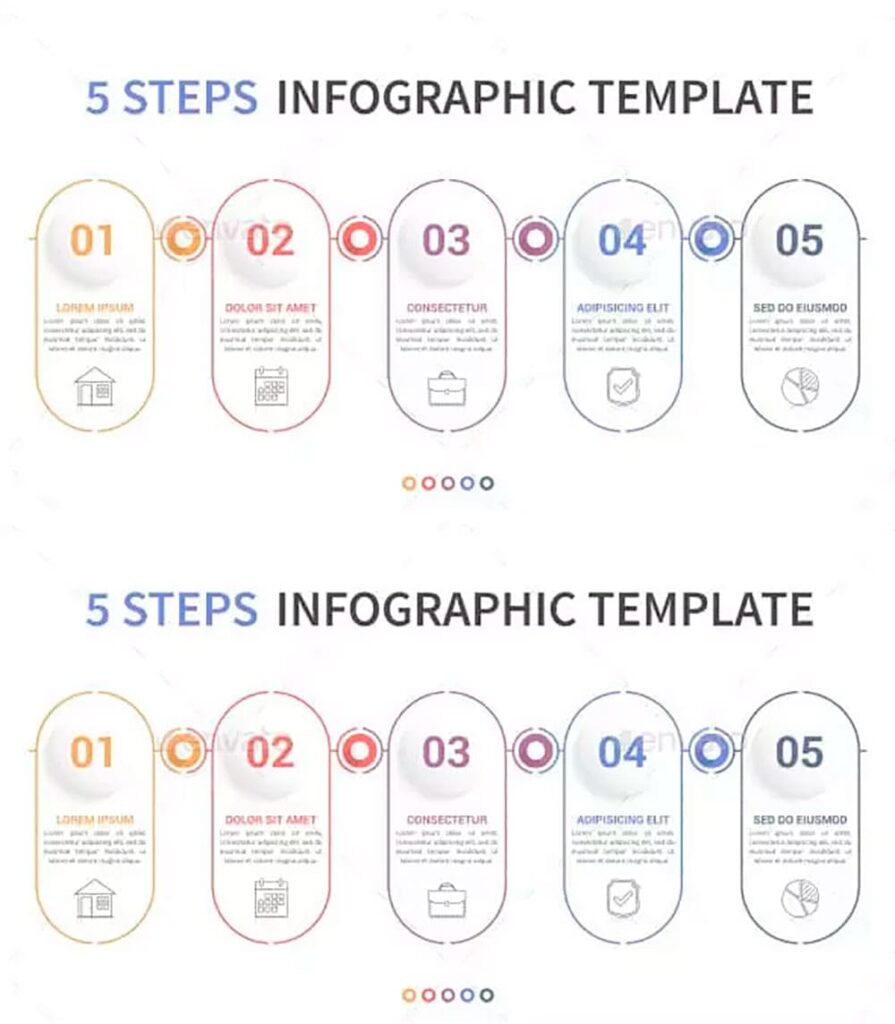 Infographic Elements with Numbers – MasterBundles