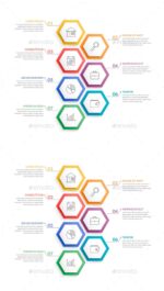 Infographic Template With 7 Hexagons – MasterBundles