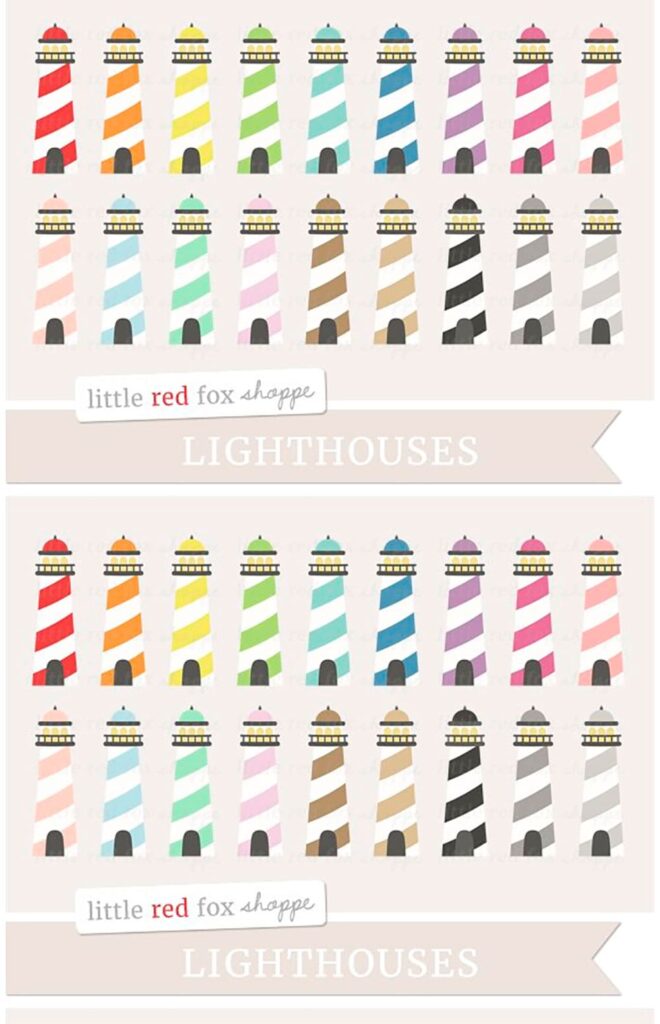 Lighthouse Clipart – MasterBundles