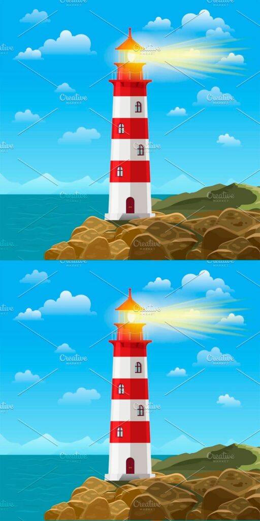 Lighthouse on Ocean Beach – MasterBundles