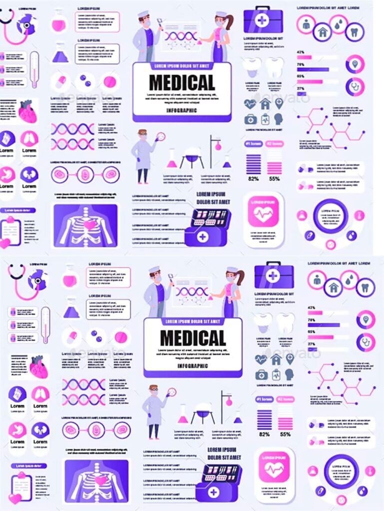 Medical Infographics – MasterBundles