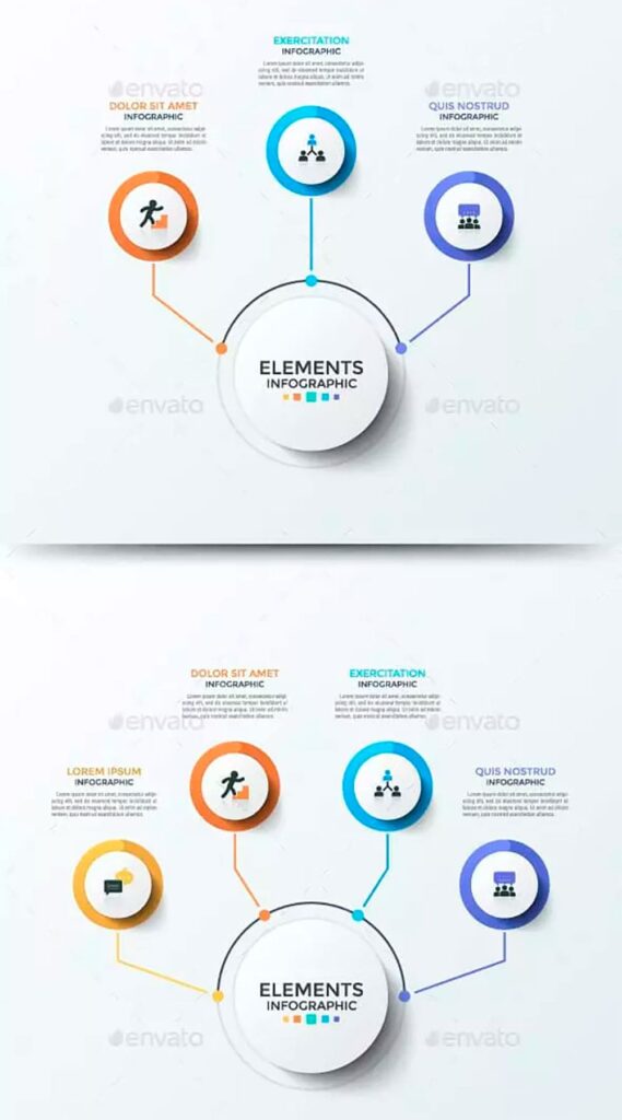 Modern Infographic Choice Templates (4 Items) – MasterBundles