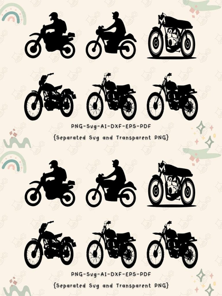 Motorcycle SVG, Motorbike SVG, Biker – MasterBundles