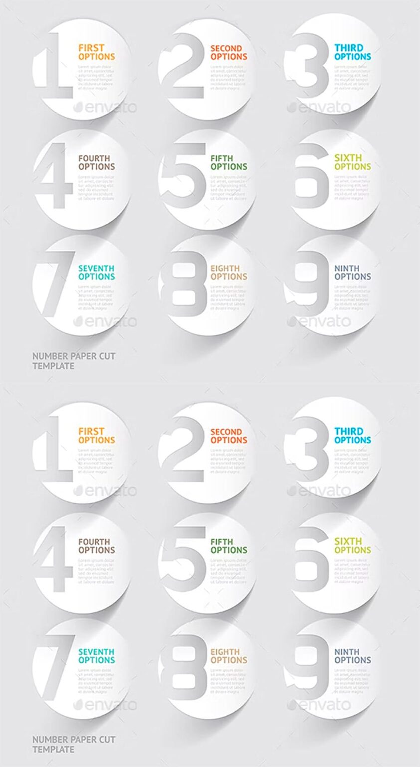 Number Paper Cut Template – MasterBundles