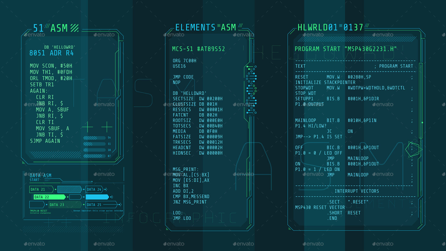 HUD Pro Infographic Elements – MasterBundles