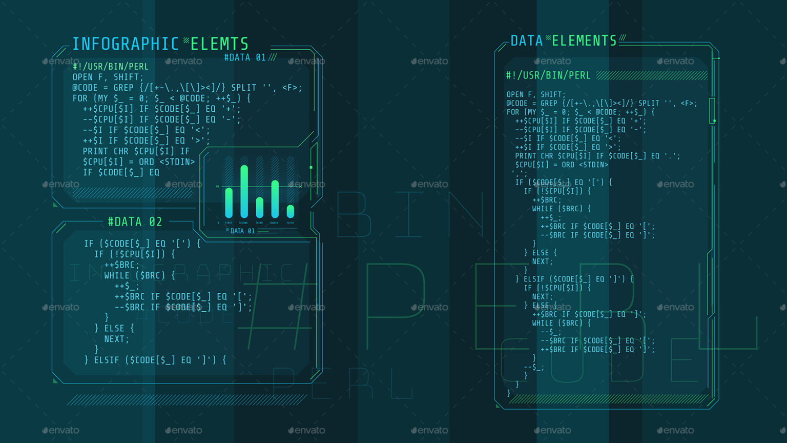 HUD Pro Infographic Elements – MasterBundles