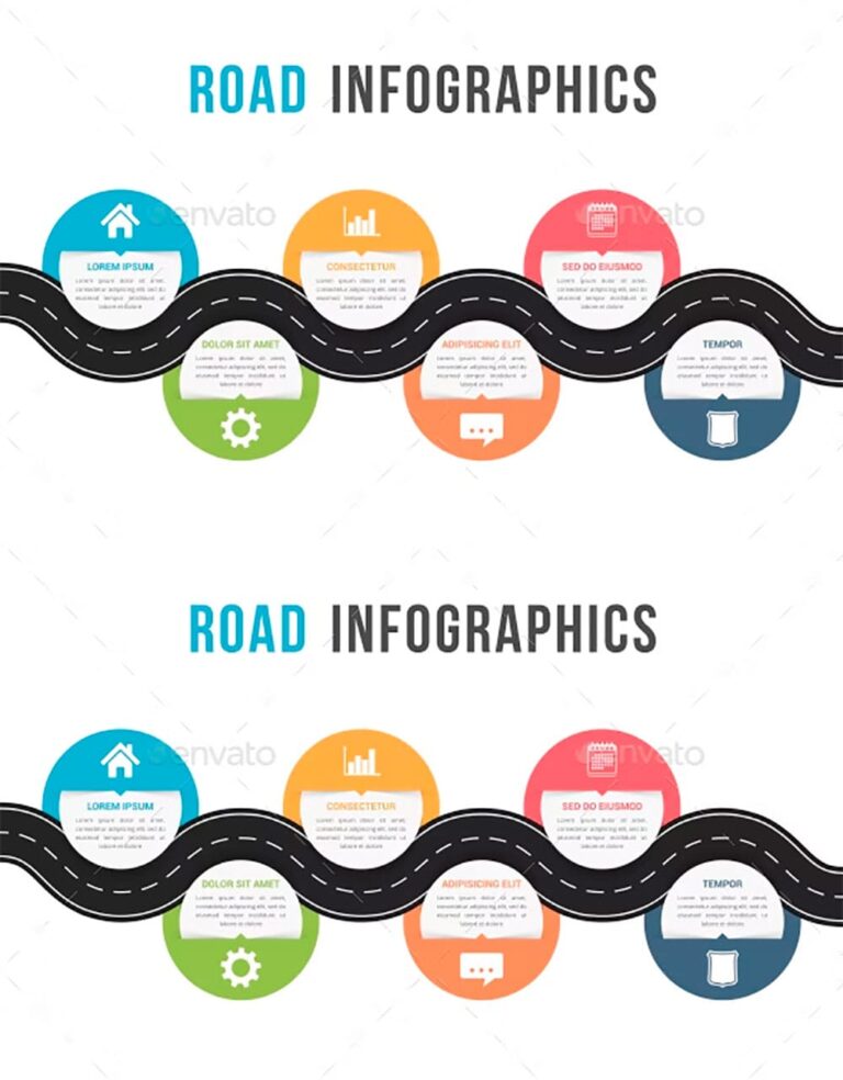 Road Infographics – MasterBundles