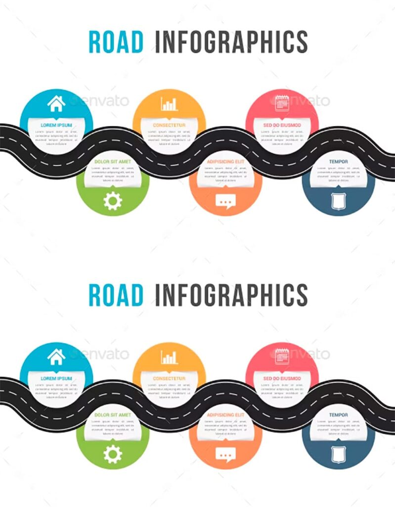 Road Infographics – MasterBundles