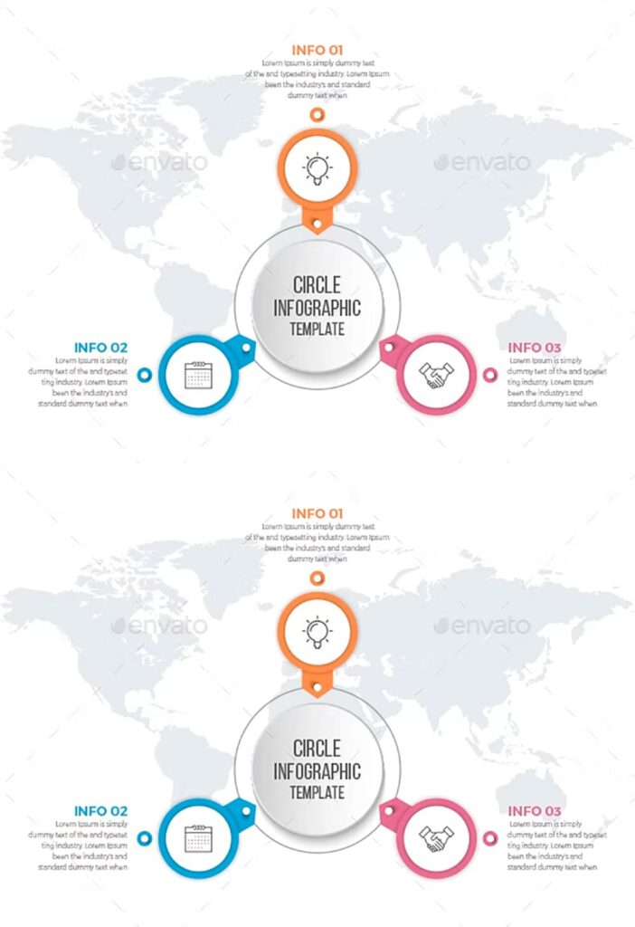 Simple Modern Circle Infographics – MasterBundles