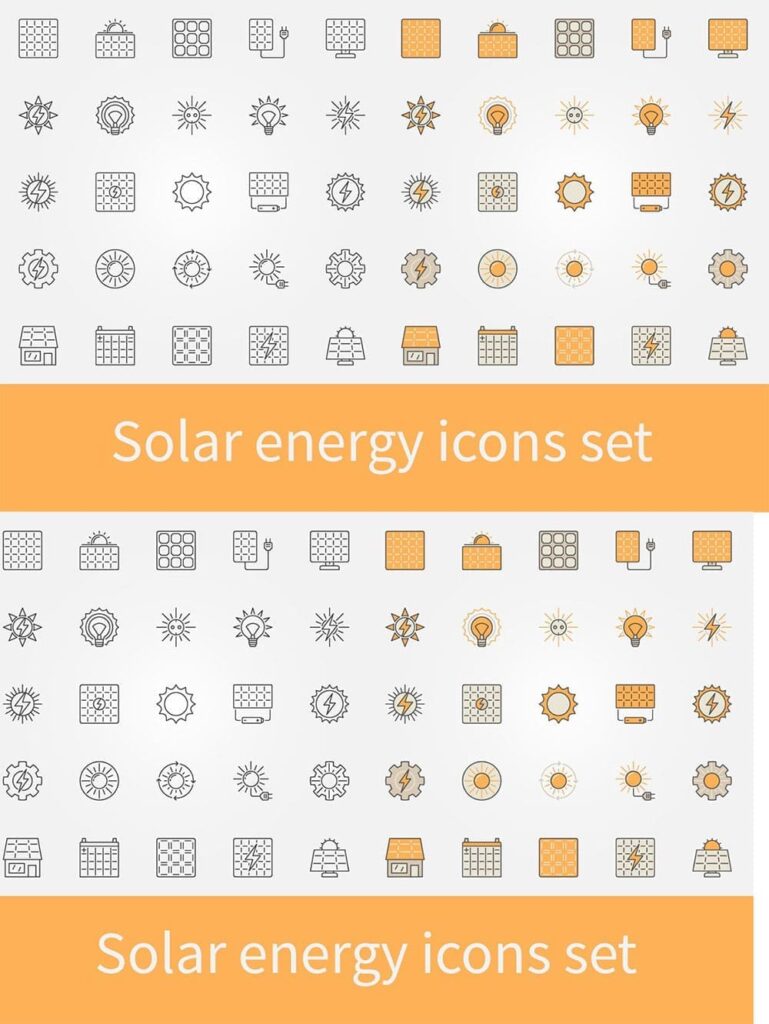 Solar Energy Icons Set – MasterBundles