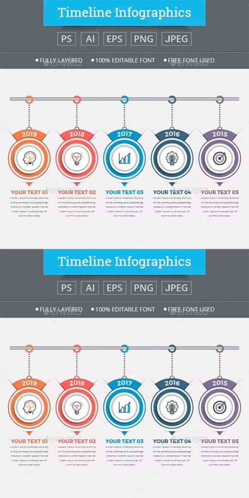 Timeline Infographics – MasterBundles